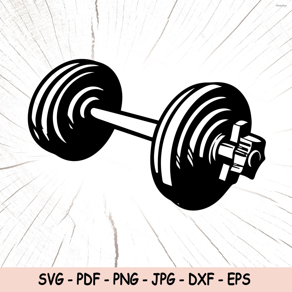 Barbell Dumbbell Svg, Powerlifting Svg, Barbell Clipart, Barbell Print ...