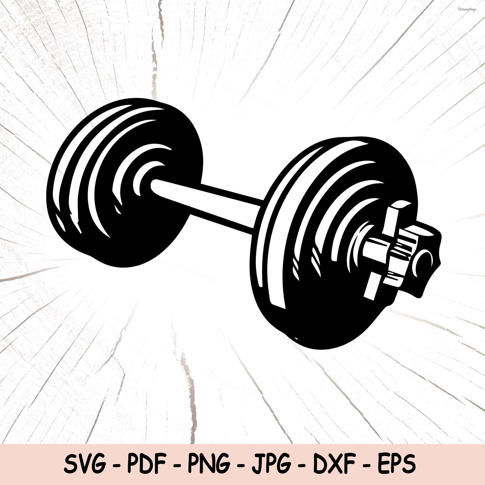 Barbell Dumbbell Svg, Powerlifting Svg, Barbell Clipart, Barbell Print ...