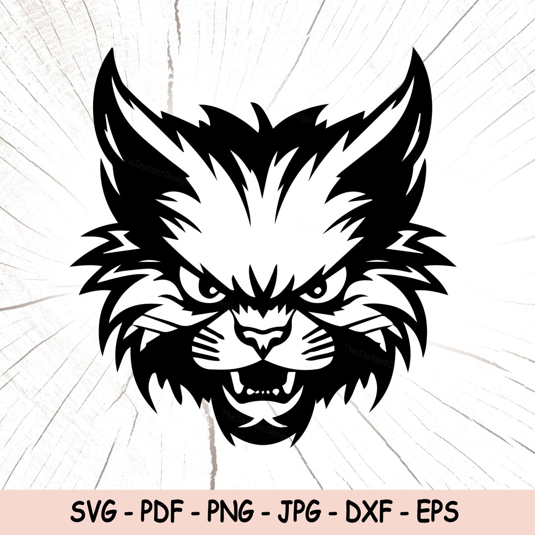 Angry Cat SVG, Angry Cat Face PNG, Black Cat Instant Download, Angry ...