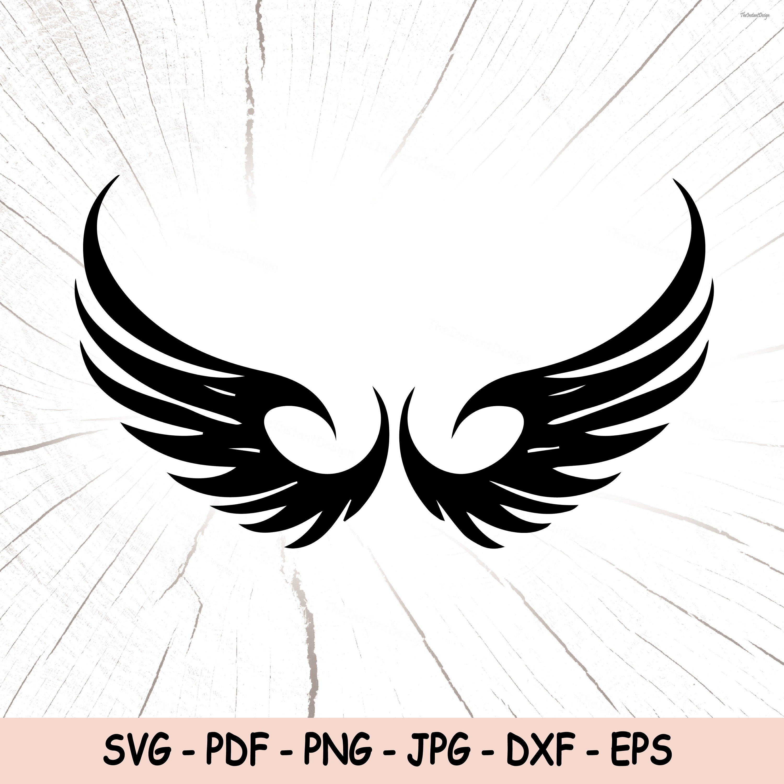 Wings Svg, Wings Png, Wings Wall Art, Wings Laser Cut File, Wings ...