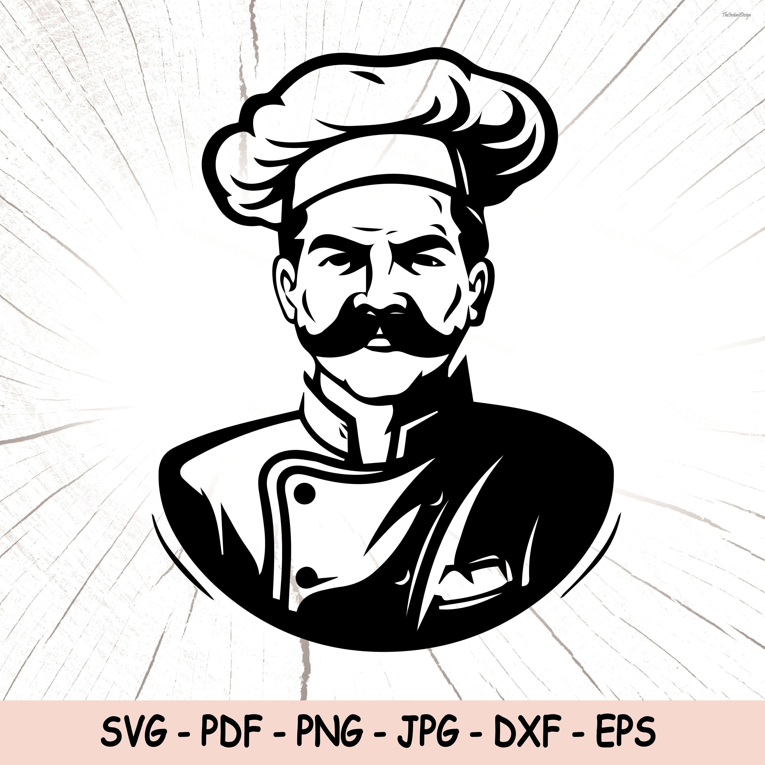 Chef SVG, Chefs PNG, Baking Svg., Cooking Instant Download, Chef Cricut ...