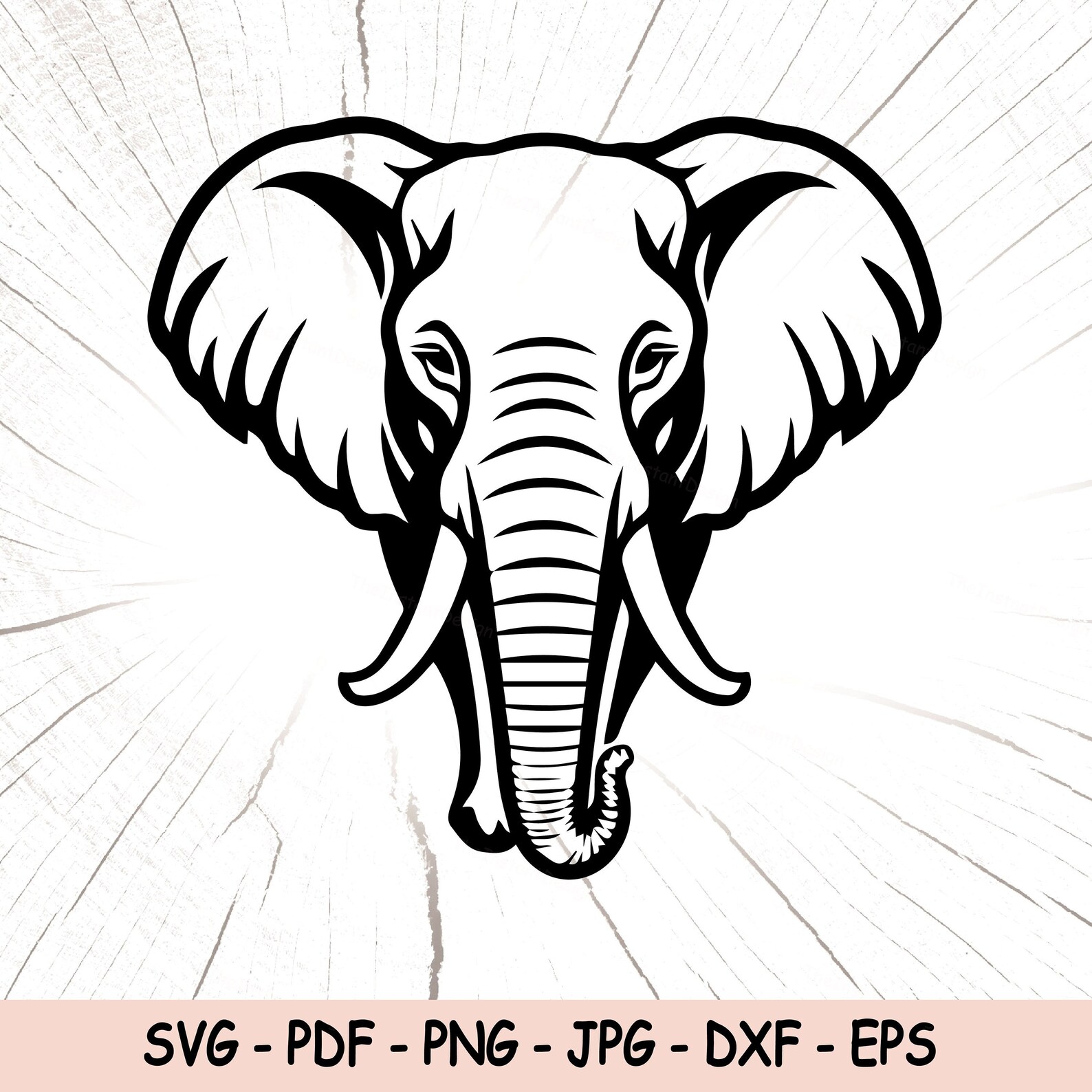 Elephant SVG, Elephant PNG, Elephant Instant Download, Elephant Cricut ...