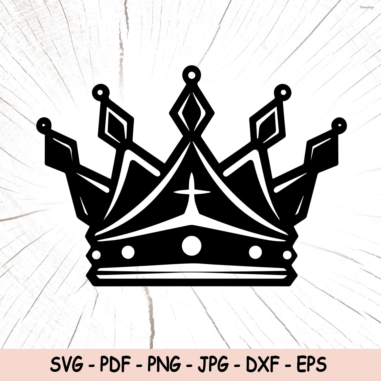 Crown SVG, Crown PNG, Crown Instant Download, Crown Cricut Cut Files ...