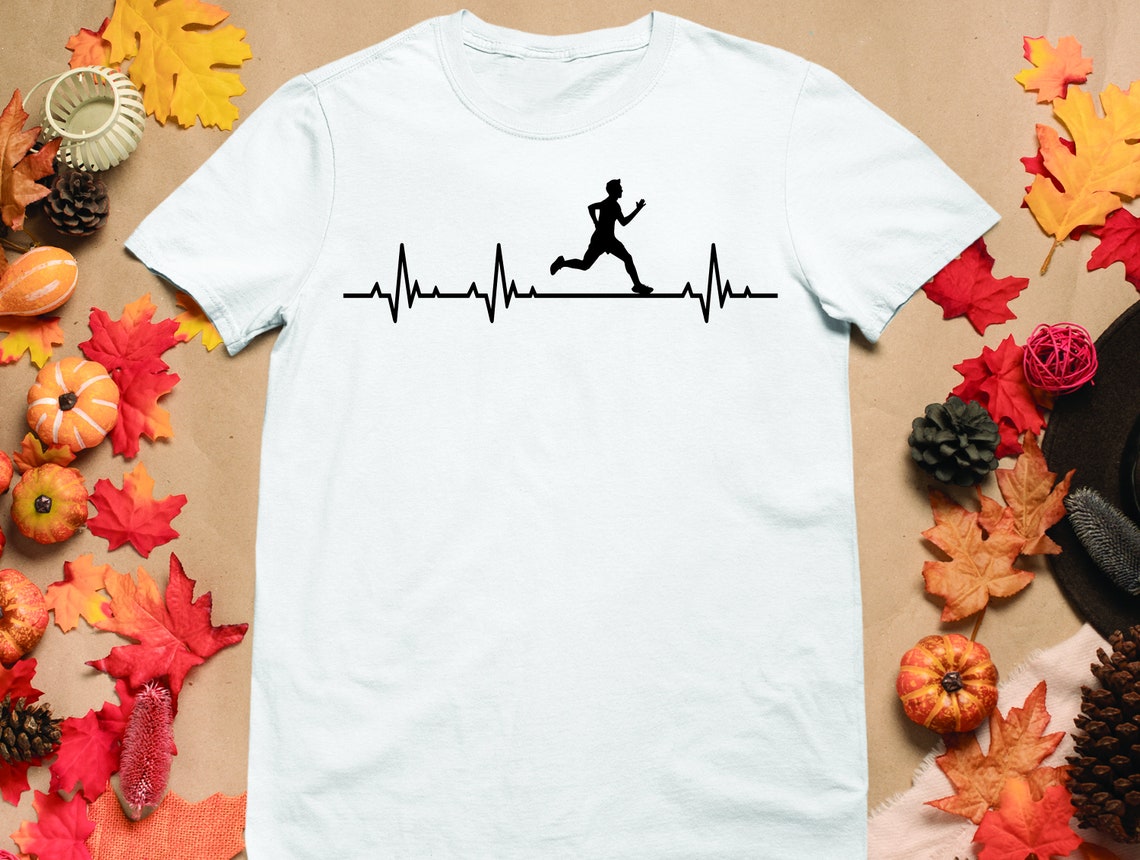 Runner Heartbeat SVG, Running Man PNG, Man Runner Lifeline Instant ...