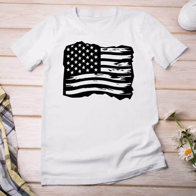 Distressed USA Flag Svg, USA Flag Cut Files, American Flag Svg, Cut ...