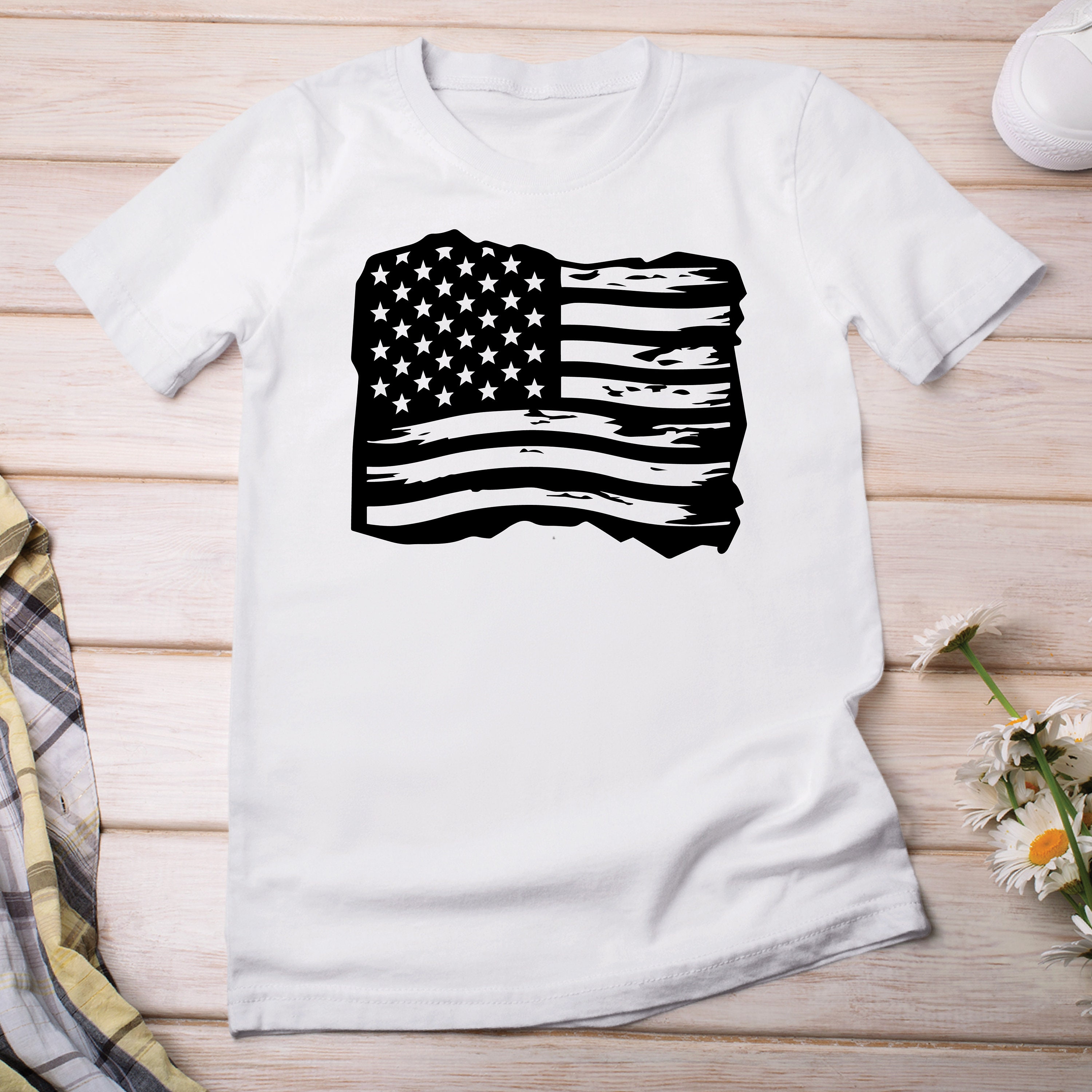 Distressed USA Flag Svg, USA Flag Cut Files, American Flag Svg, Cut ...