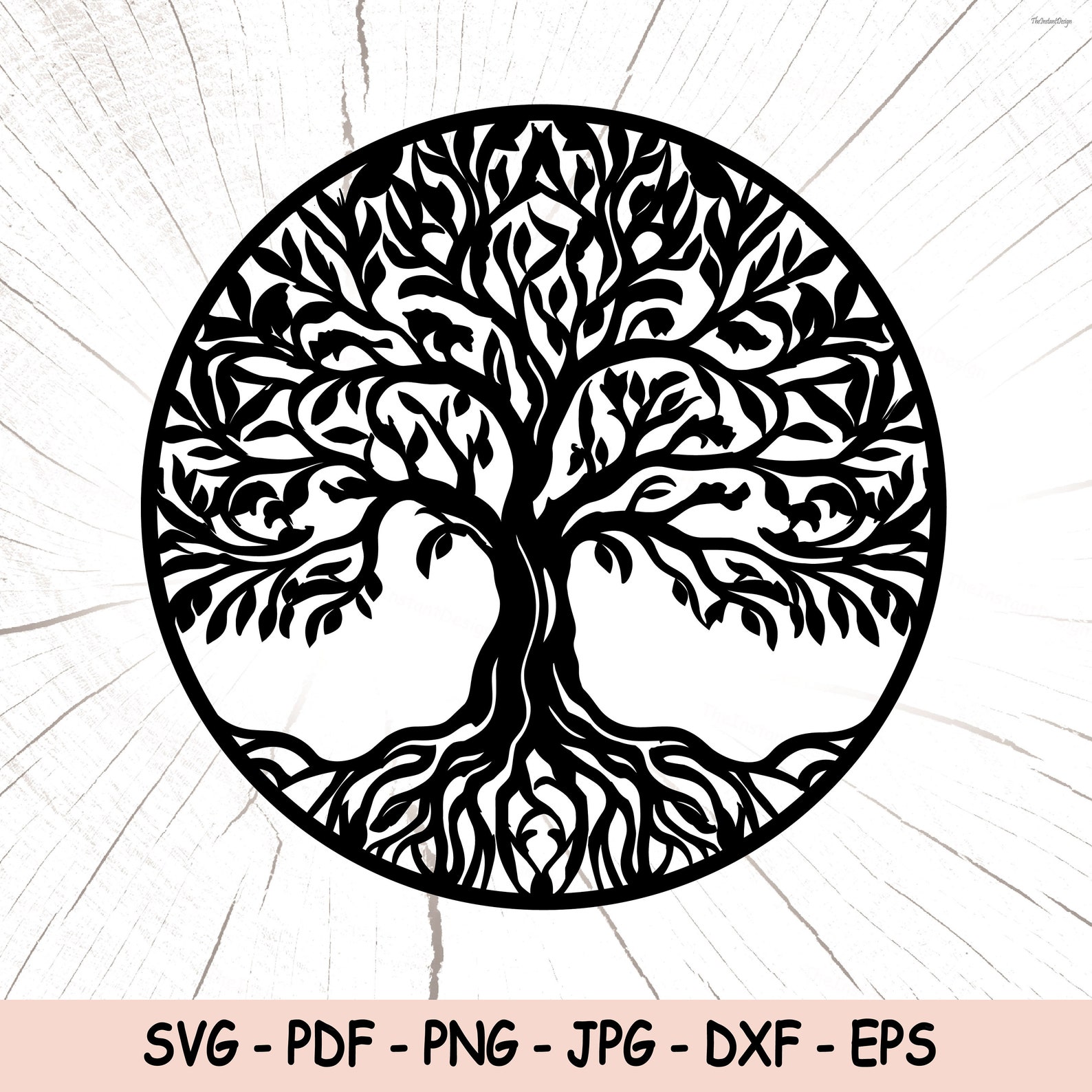 Tree SVG, Tree PNG, Tree Plasma Cut File, Art Tree Decor, Tree Cnc ...