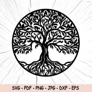 Tree SVG, Tree PNG, Tree Plasma Cut File, Art Tree Decor, Tree Cnc ...