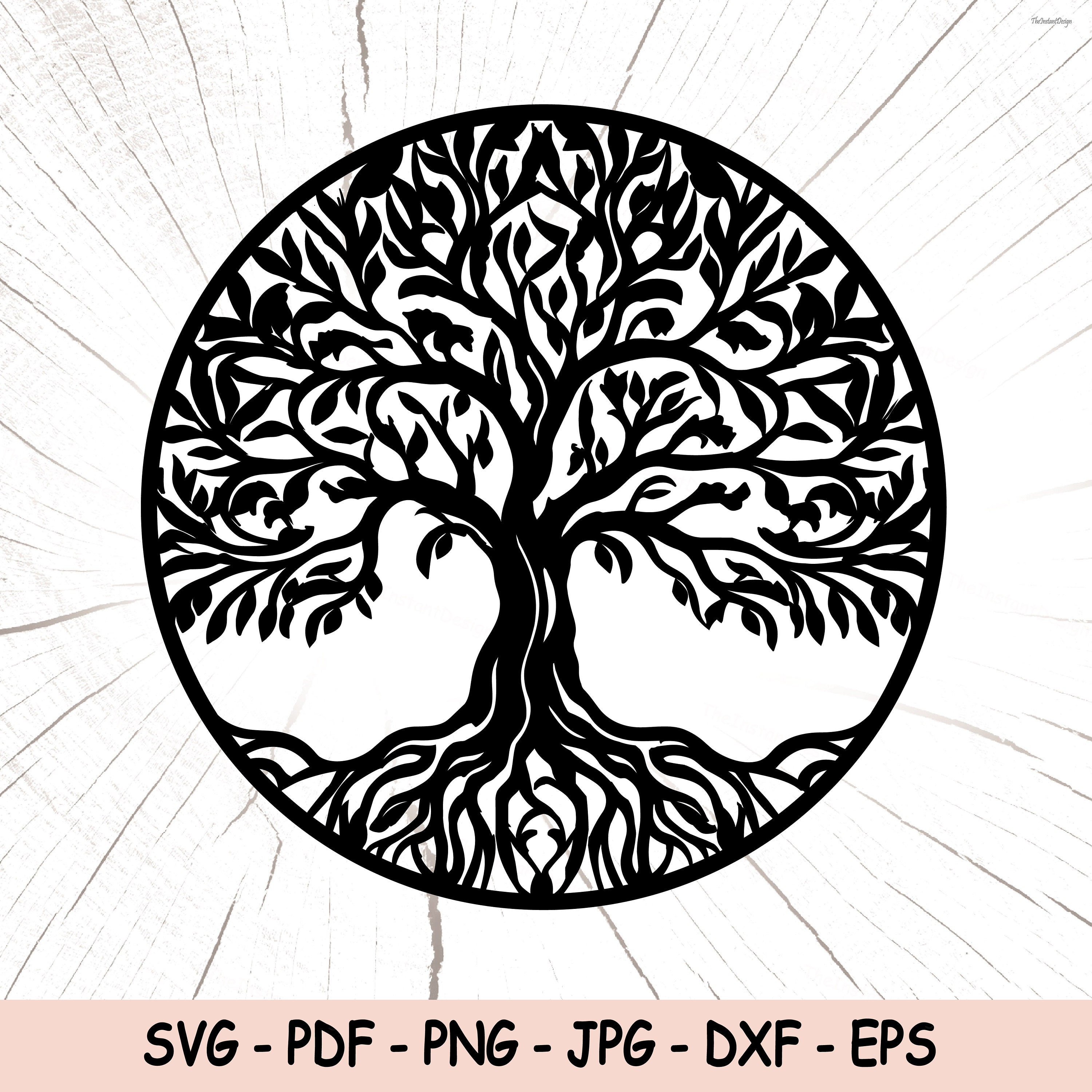 Tree SVG, Tree PNG, Tree Plasma Cut File, Art Tree Decor, Tree Cnc ...