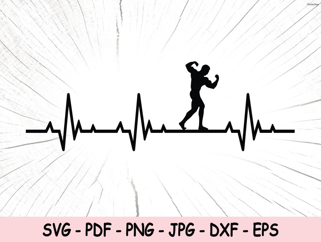 Gym Heartbeat SVG, Gym Lifeline PNG, Gym Decor Instant Download, Gym ...