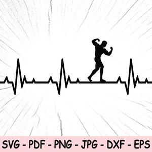 Gym Heartbeat SVG, Gym Lifeline PNG, Gym Decor Instant Download, Gym ...