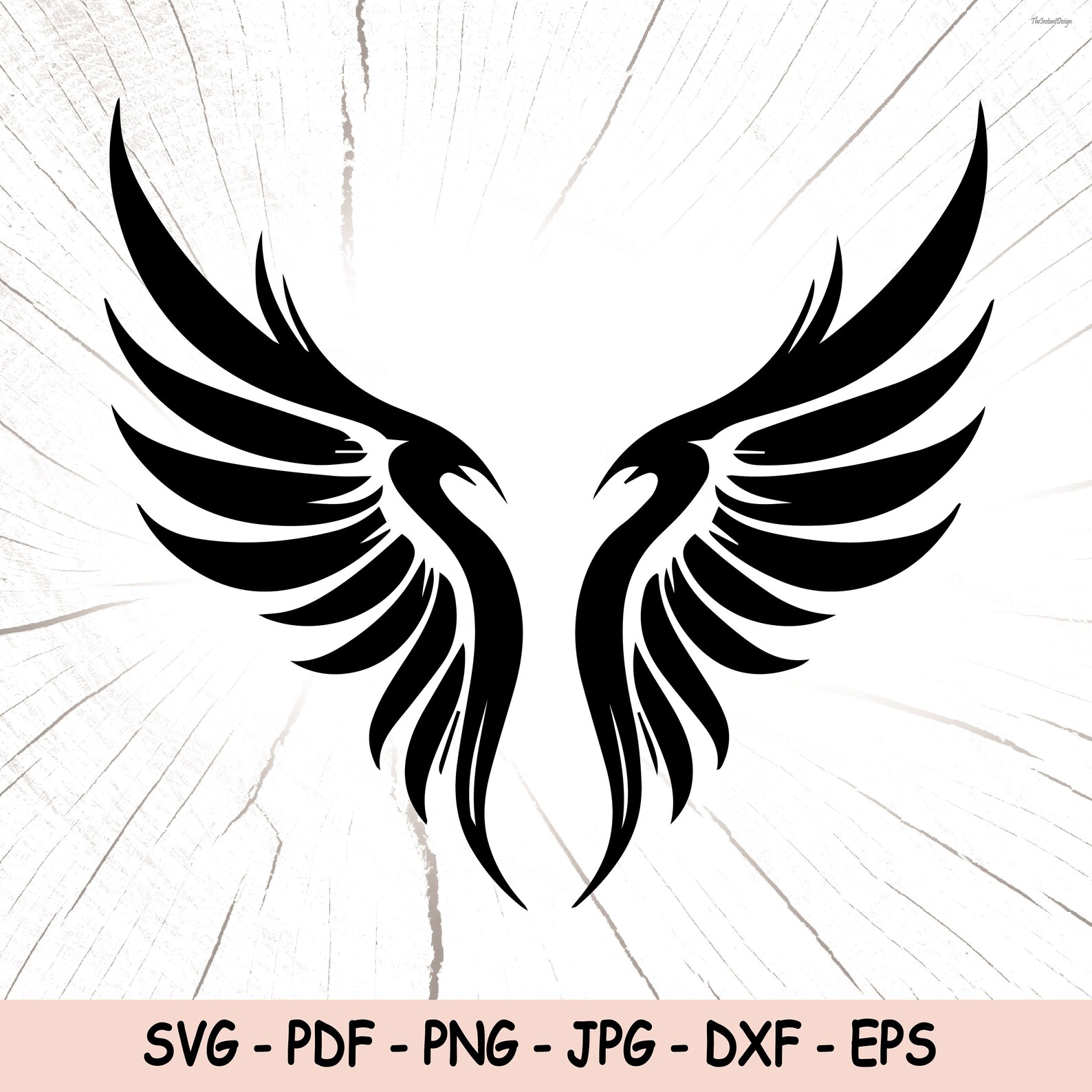 Wings Svg, Wings Png, Wings Clip Art, Wings Cut File for Silhouette ...