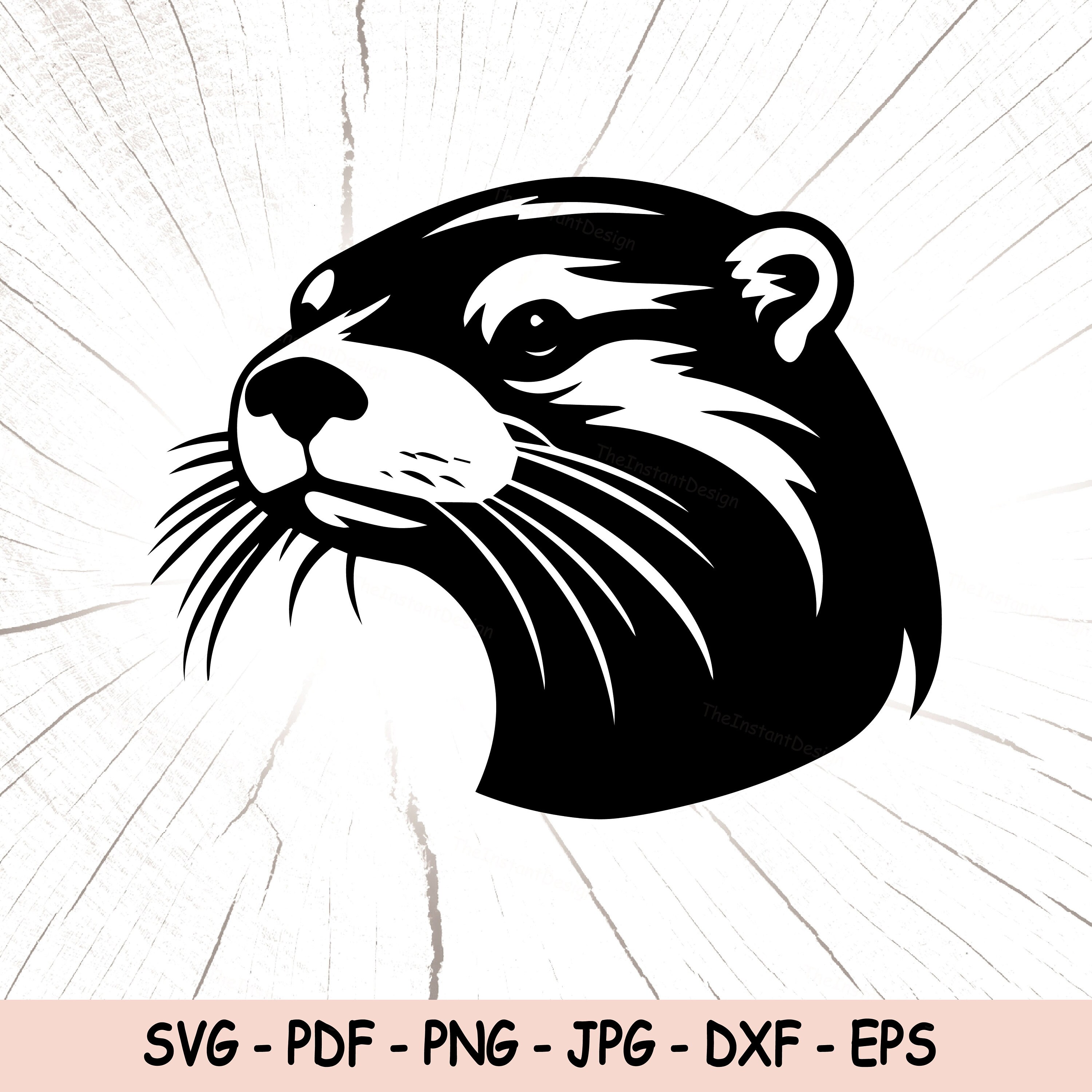 Otter SVG, Otter PNG, Otter Instant Download, Otter Cricut Cut Files ...