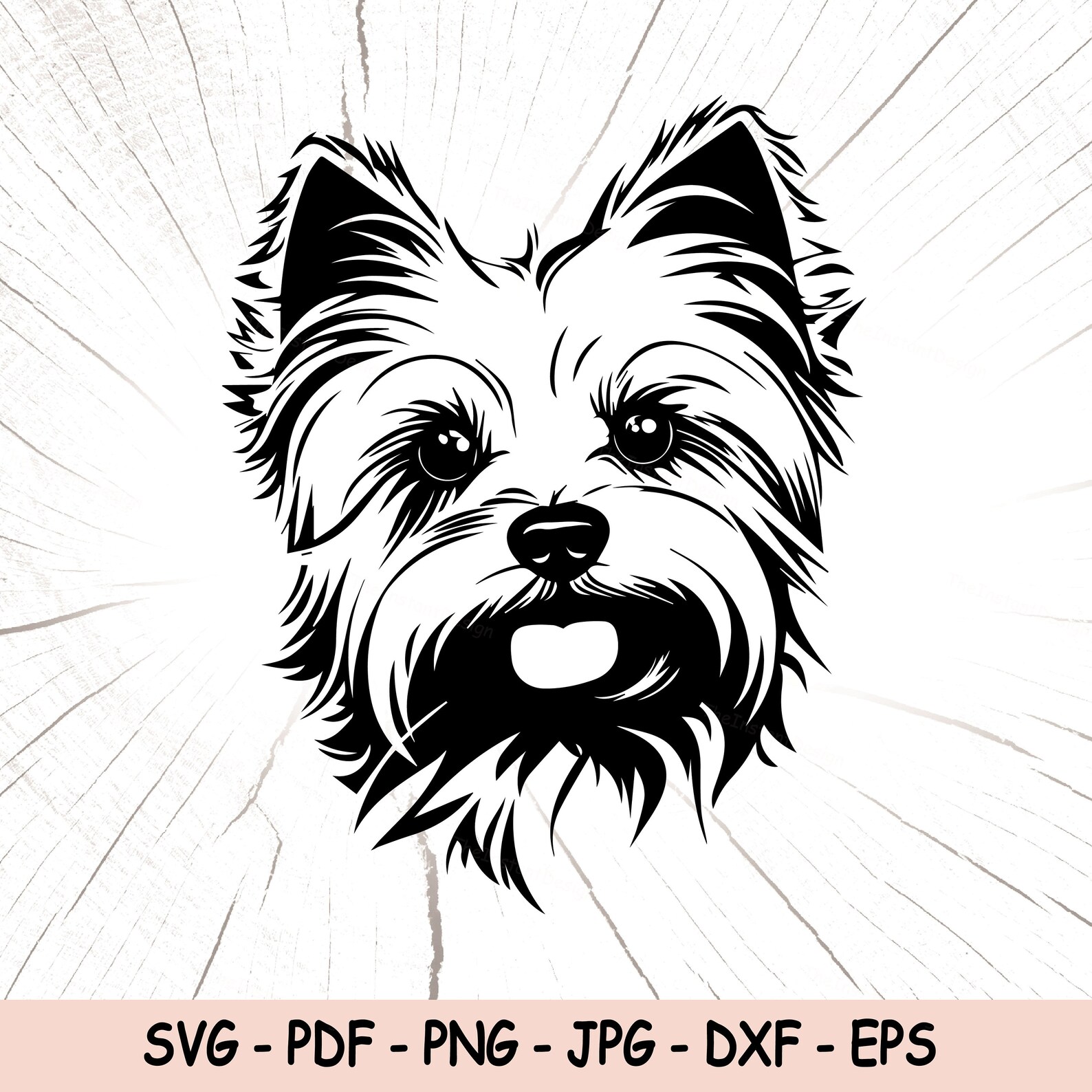 Yorkshire Terrier Wall Art, Yorkie Dog Svg, Yorkie Puppy Eps, Yorkie ...