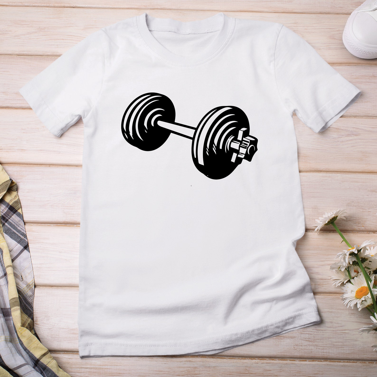 Barbell Dumbbell Svg, Powerlifting Svg, Barbell Clipart, Barbell Print ...