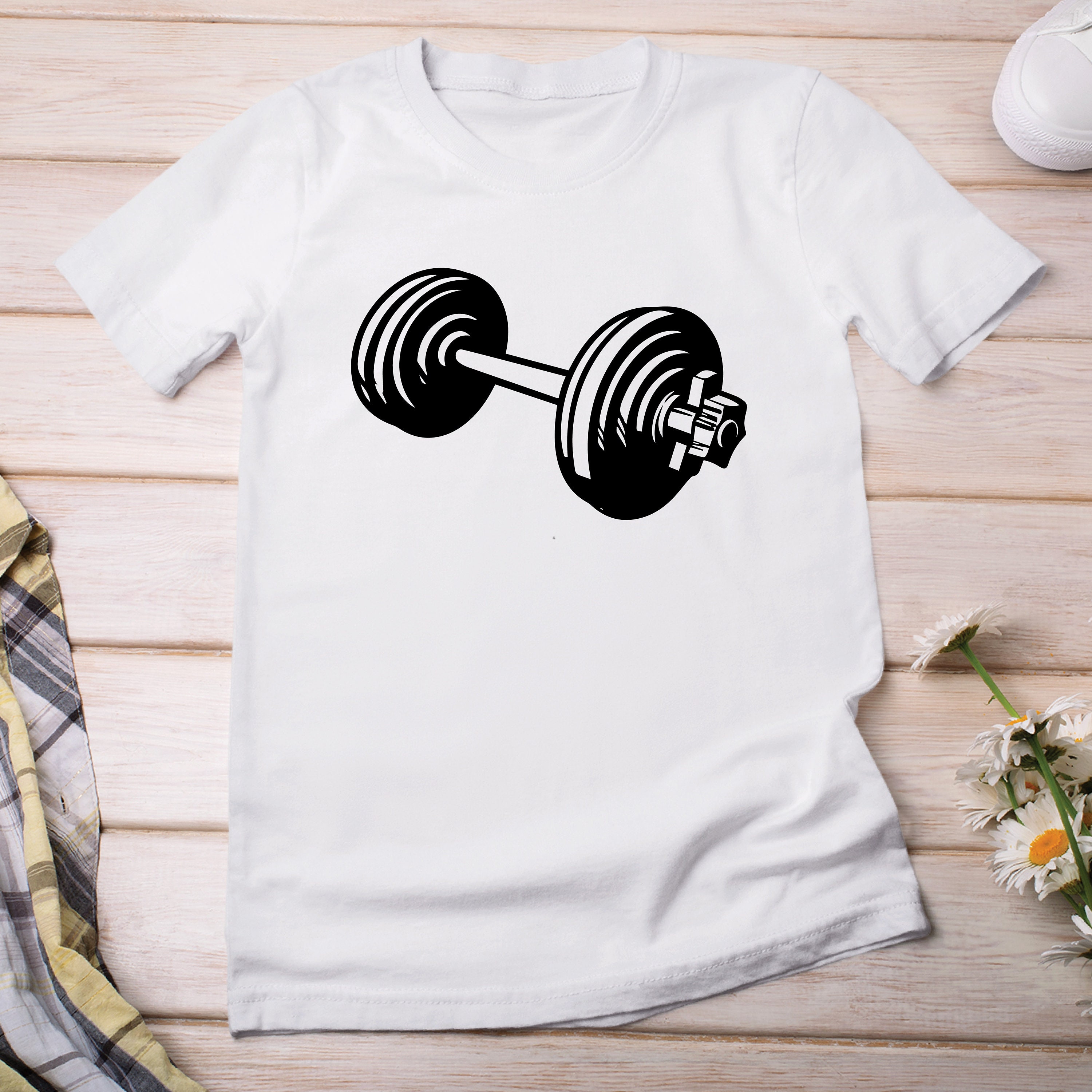 Barbell Dumbbell Svg Powerlifting Svg Barbell Clipart - Etsy