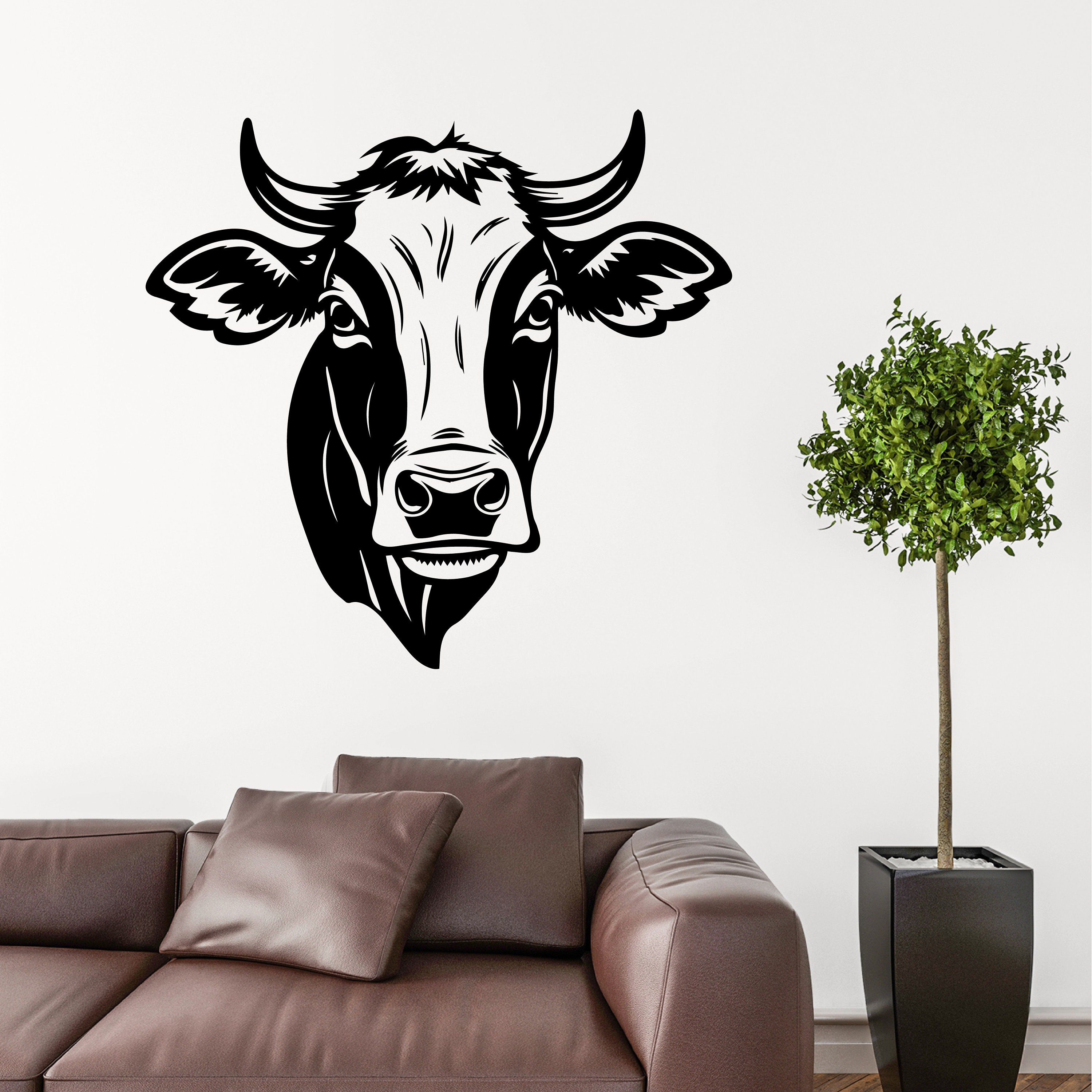 Cow Vector Cow Cut File Cow Head Png Cow Head Svg Cow - Etsy