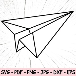 Geometric Plane SVG, Origami Paper Plane PNG, Origami Instant Download ...