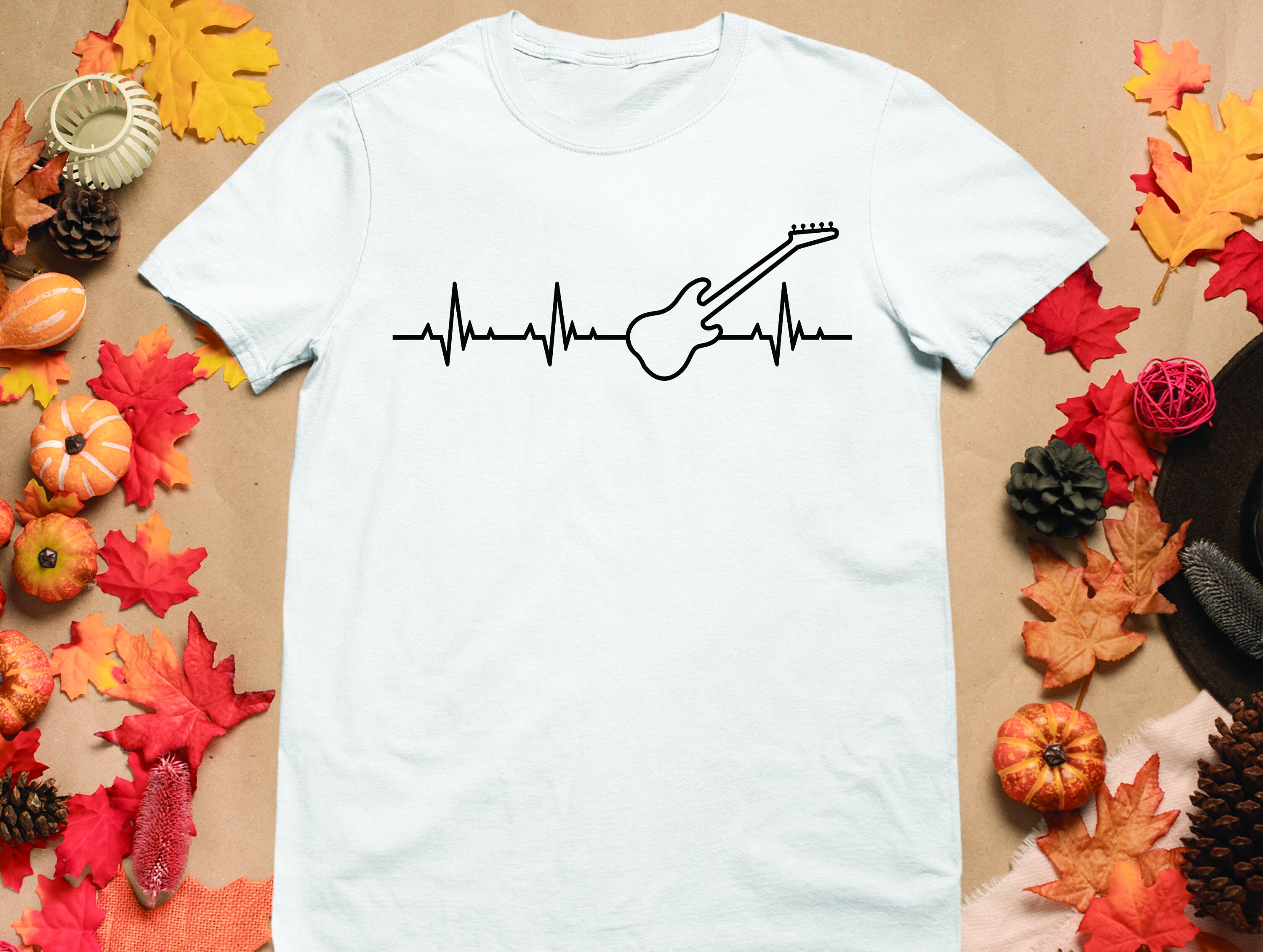 Guitar Heartbeat SVG, Guitar PNG, Guitar Wall Decor Instant Download ...