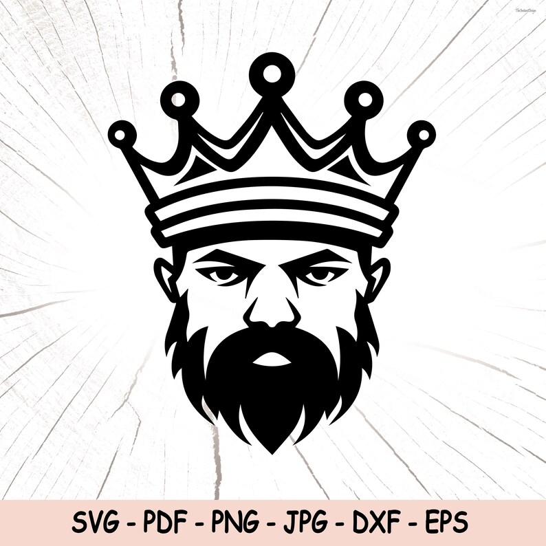 King SVG King in the Crown PNG King Instant Download King - Etsy