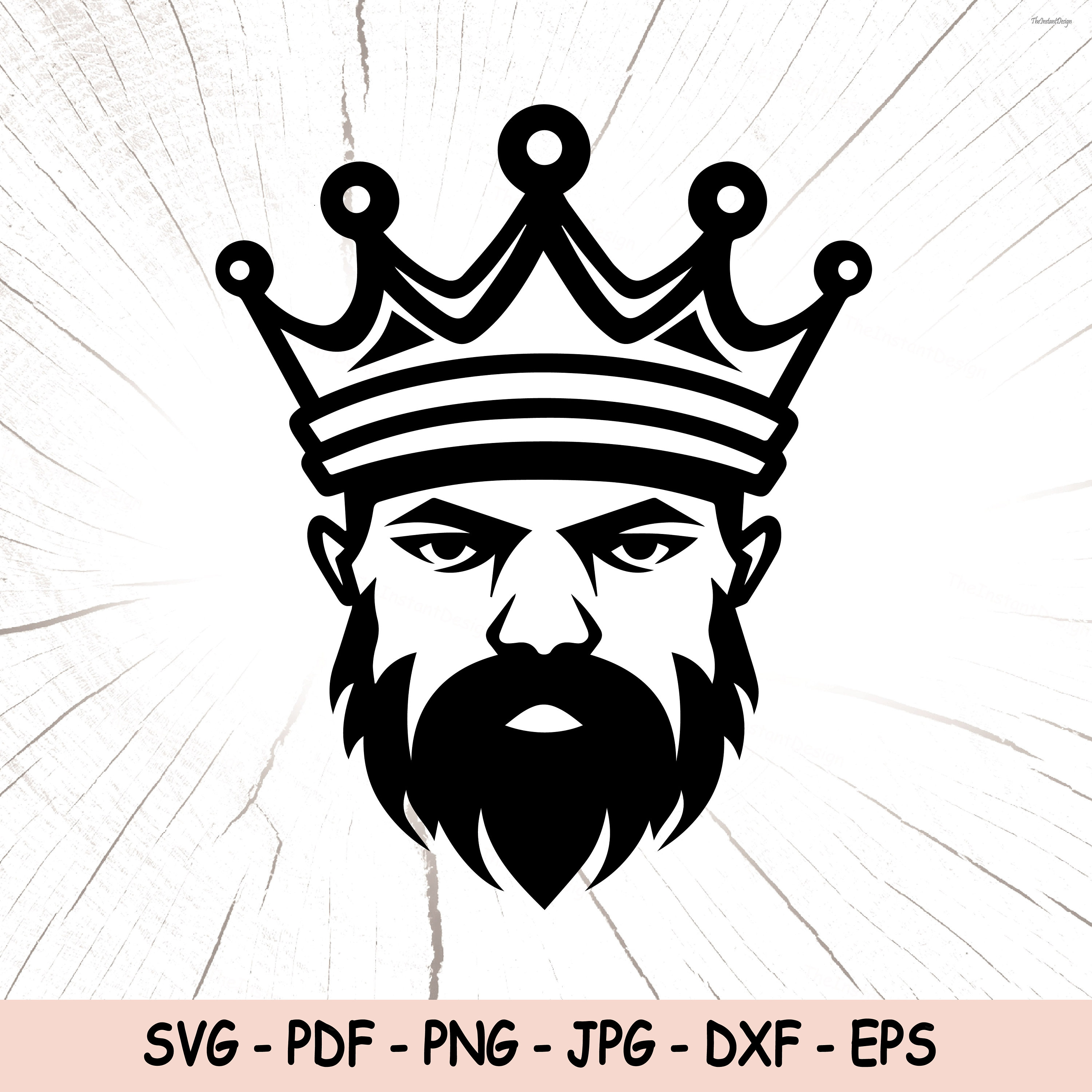 King SVG, King in the Crown PNG, King Instant Download, King Cricut Cut ...