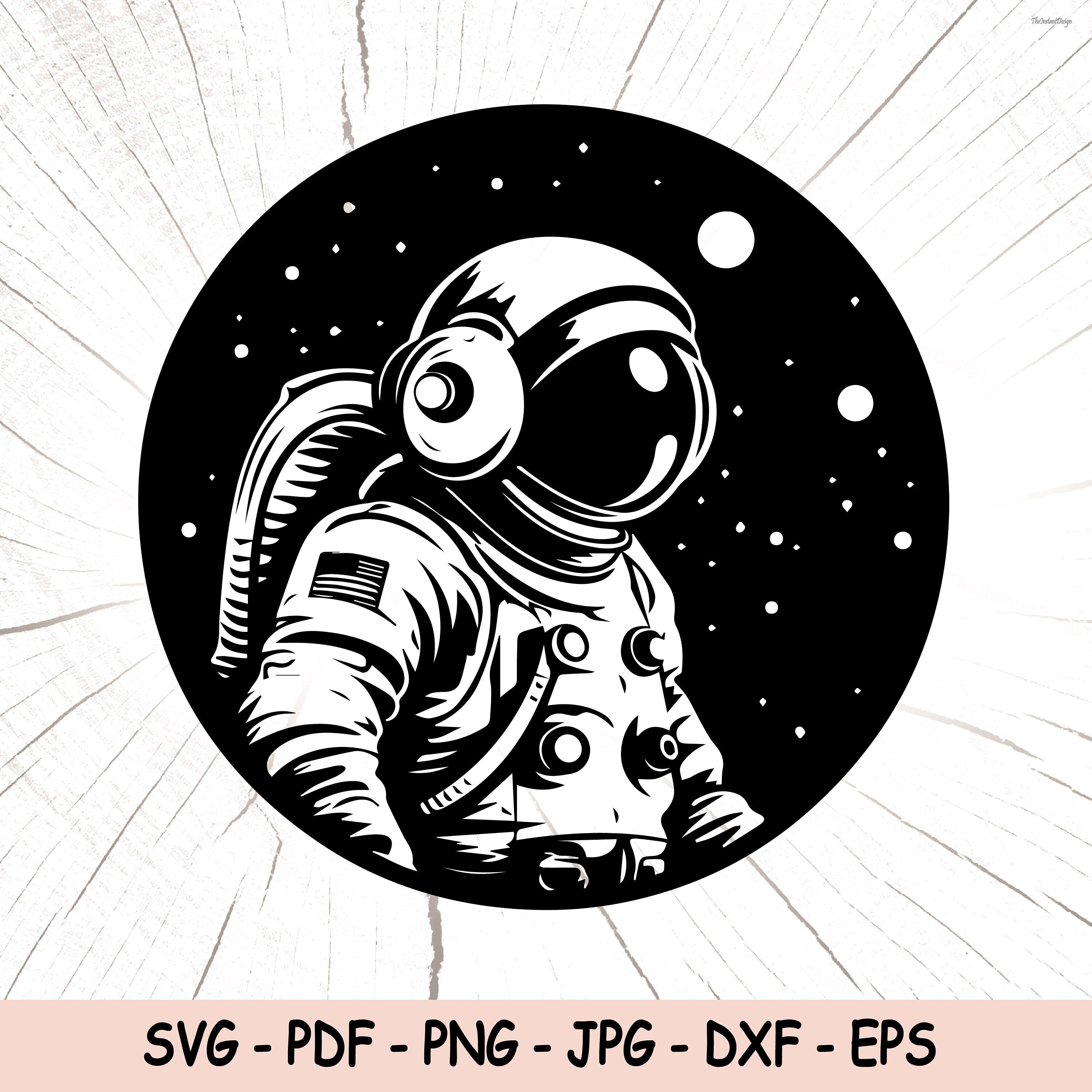 Star Space Svg, Space Astronaut Svg, Astronaut Png, Cut Files for ...