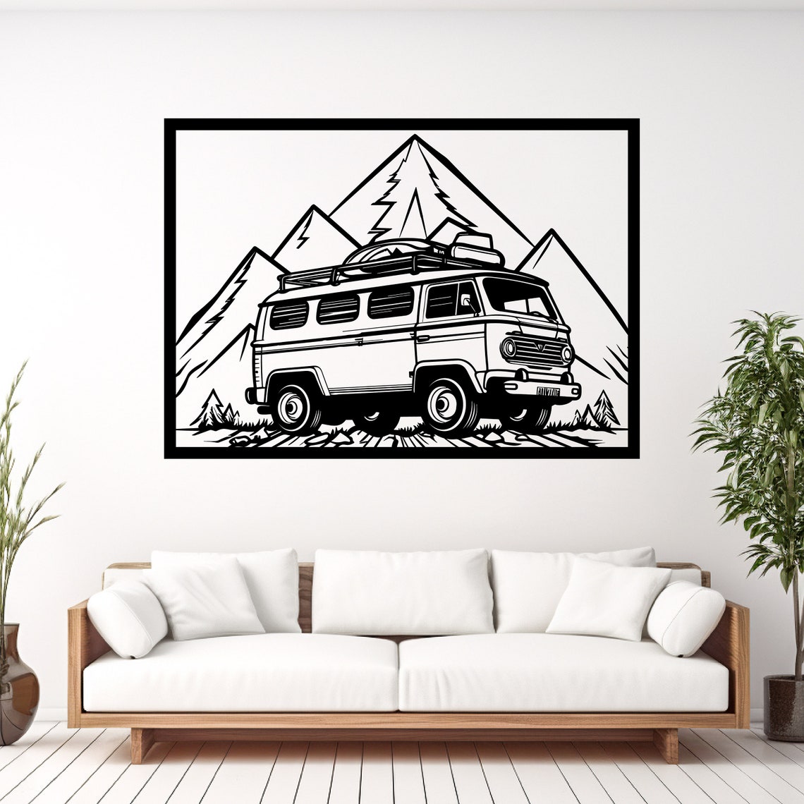 Van Life Panel Svg, Van Life Eps, Van Life Wall Decor, Van Life ...