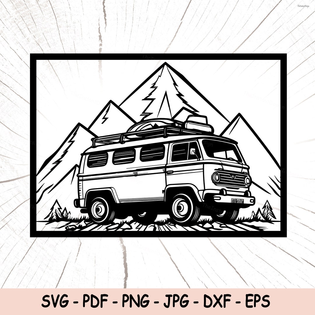 Van Life Panel Svg, Van Life Eps, Van Life Wall Decor, Van Life ...