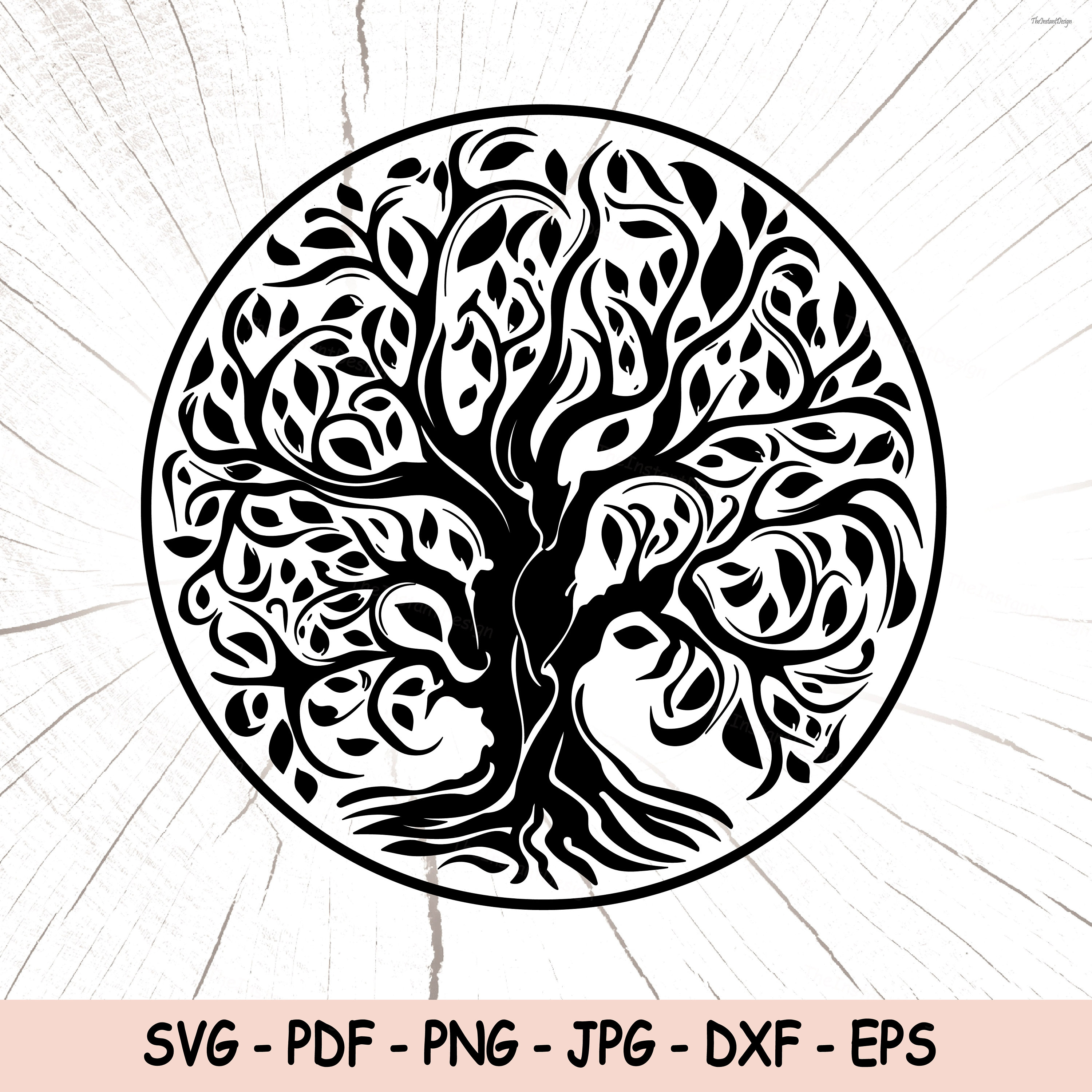 Tree of Life SVG, Tree Svg, Tree of Life Png, Tree Sticker File, Tree ...