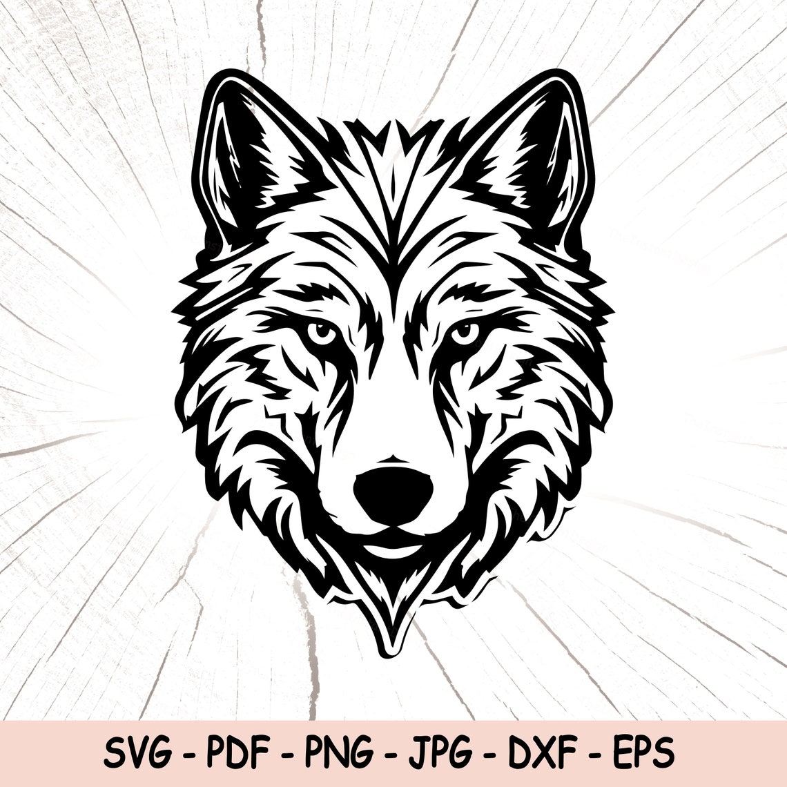 Wolf Head Png, Wolf Face Svg, Wolf Digital Download, Wolf Vector, Wolf ...