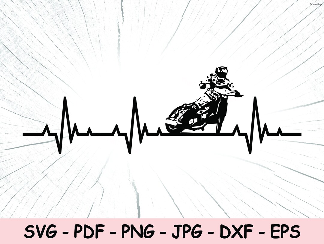 Speedway Heartbeat SVG, Speedway PNG, Motorcycle Instant Download ...