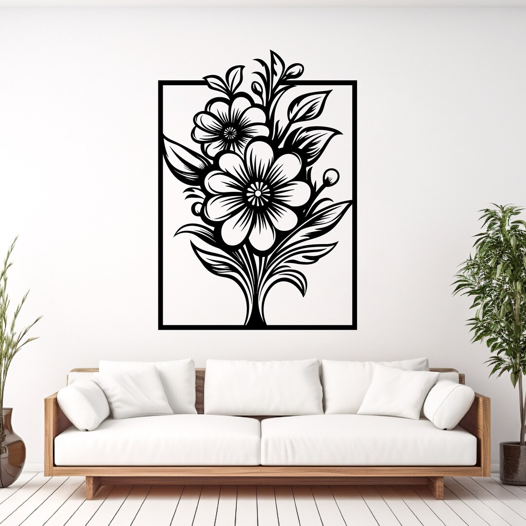 Flowers SVG, Flowers PNG, Flowers Plasma Cut File, Flowers Decor ...