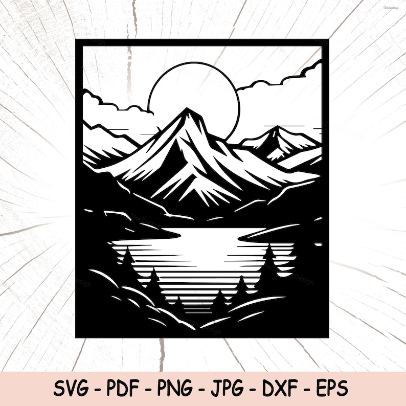 Mountain Lake Png Mountain Lake Svg Lake Wall Art Lake - Etsy