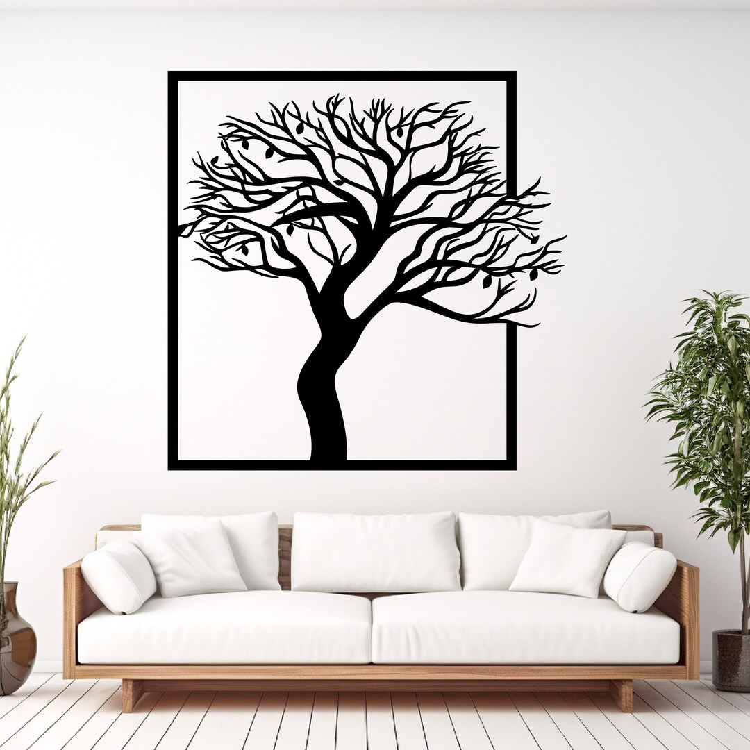 Tree SVG, Tree PNG, Tree Plasma Cut File, Art Tree Decor, Tree Cnc ...