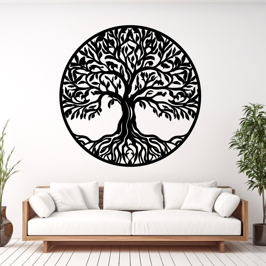 Tree SVG, Tree PNG, Tree Plasma Cut File, Art Tree Decor, Tree Cnc ...