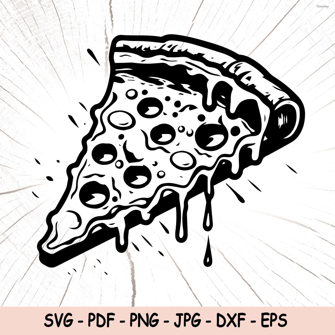 Pizza Svg Food Clipart, Pizza Png, Pizza Cut File, Pizza Chef Vector ...