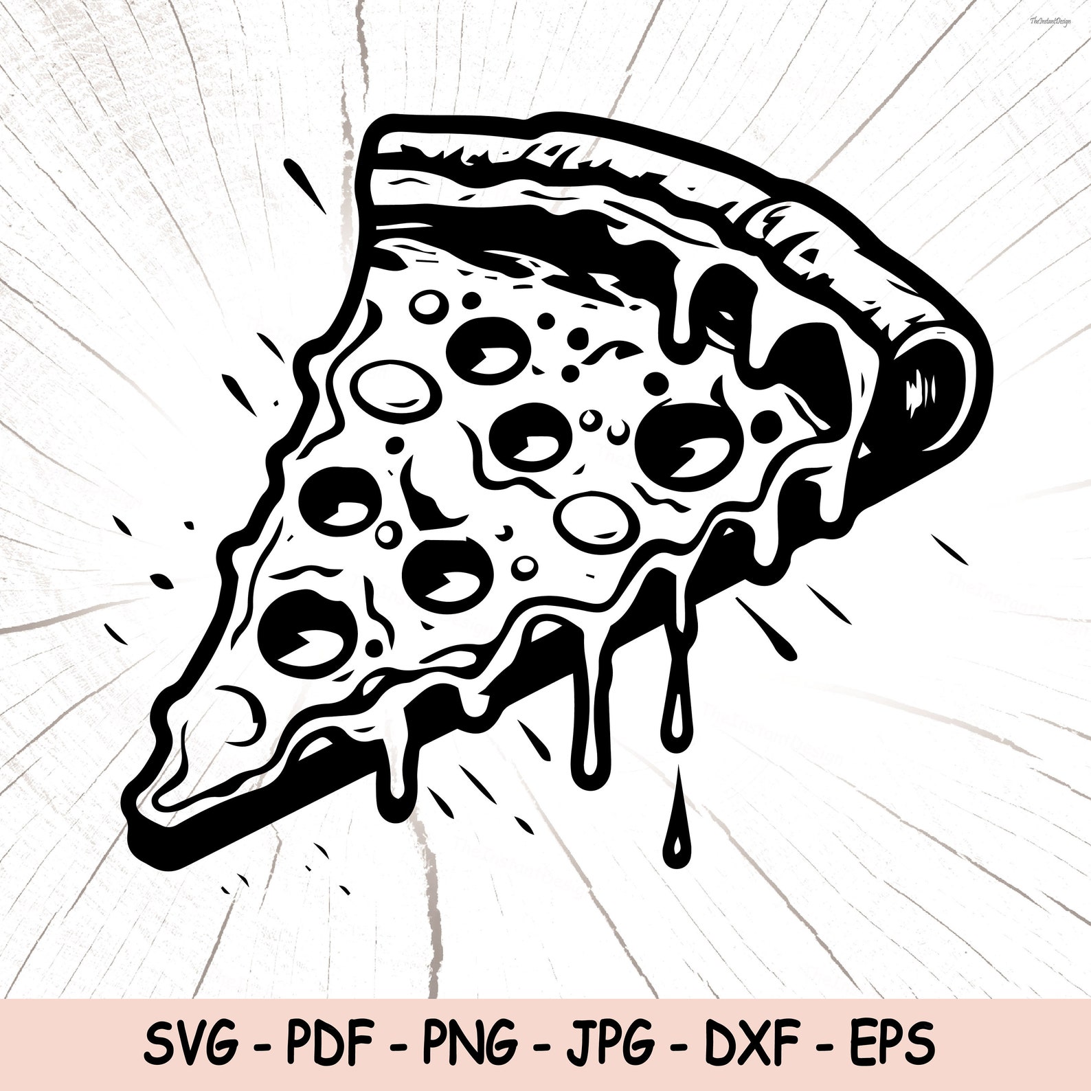 Pizza Svg Food Clipart, Pizza Png, Pizza Cut File, Pizza Chef Vector ...