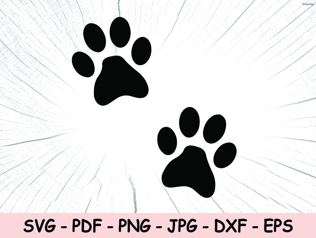 Dog Paw SVG, Cat Paws PNG, Pet Paw Instant Download, Paws Cricut Cut ...