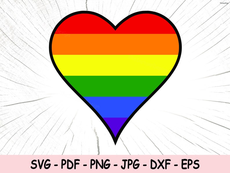 Lgbt Heart Png, Lgbt Pride Svg, Lgbt Heart Digital Download, Lgbt ...