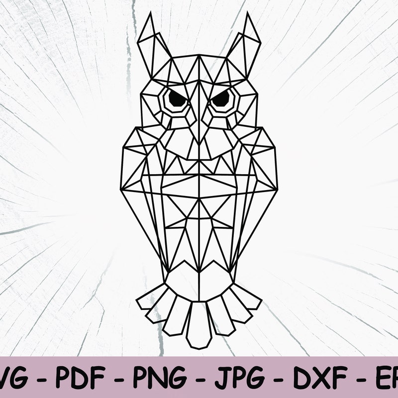 Geometric Owl - Etsy