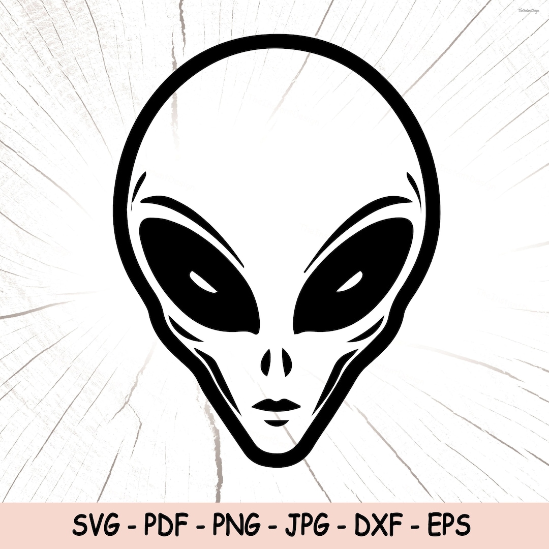 Alien SVG, Alien PNG, Ufo Instant Download, Alien Cricut Cut Files ...