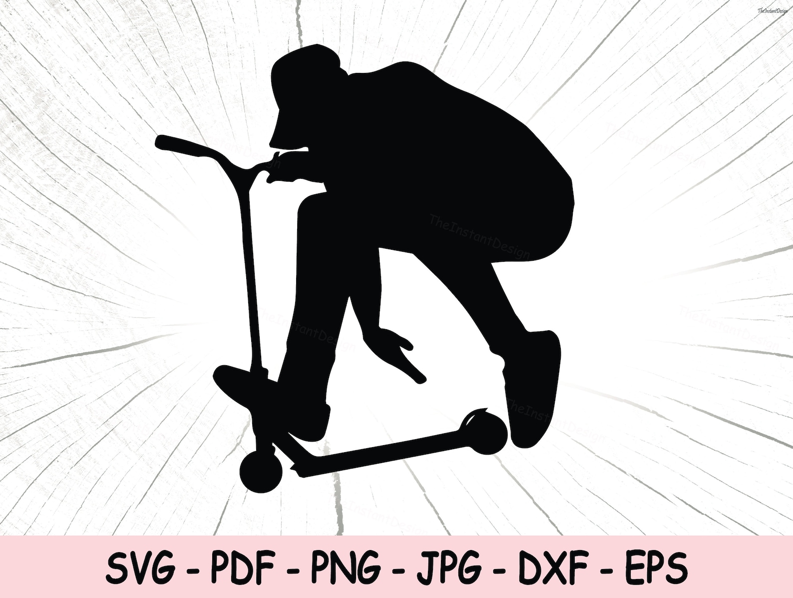 Amazing Scooter Design SVG, Scooter Man PNG, Scooter Trick Download ...