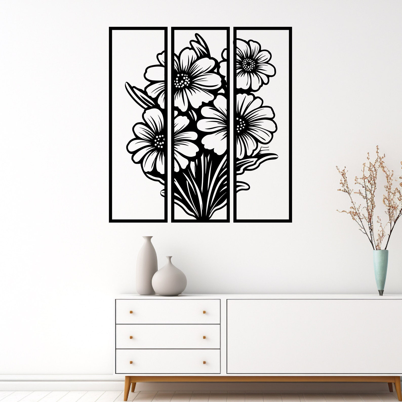 Flowers SVG, Flowers PNG, Flowers Plasma Cut File, Flowers Decor ...