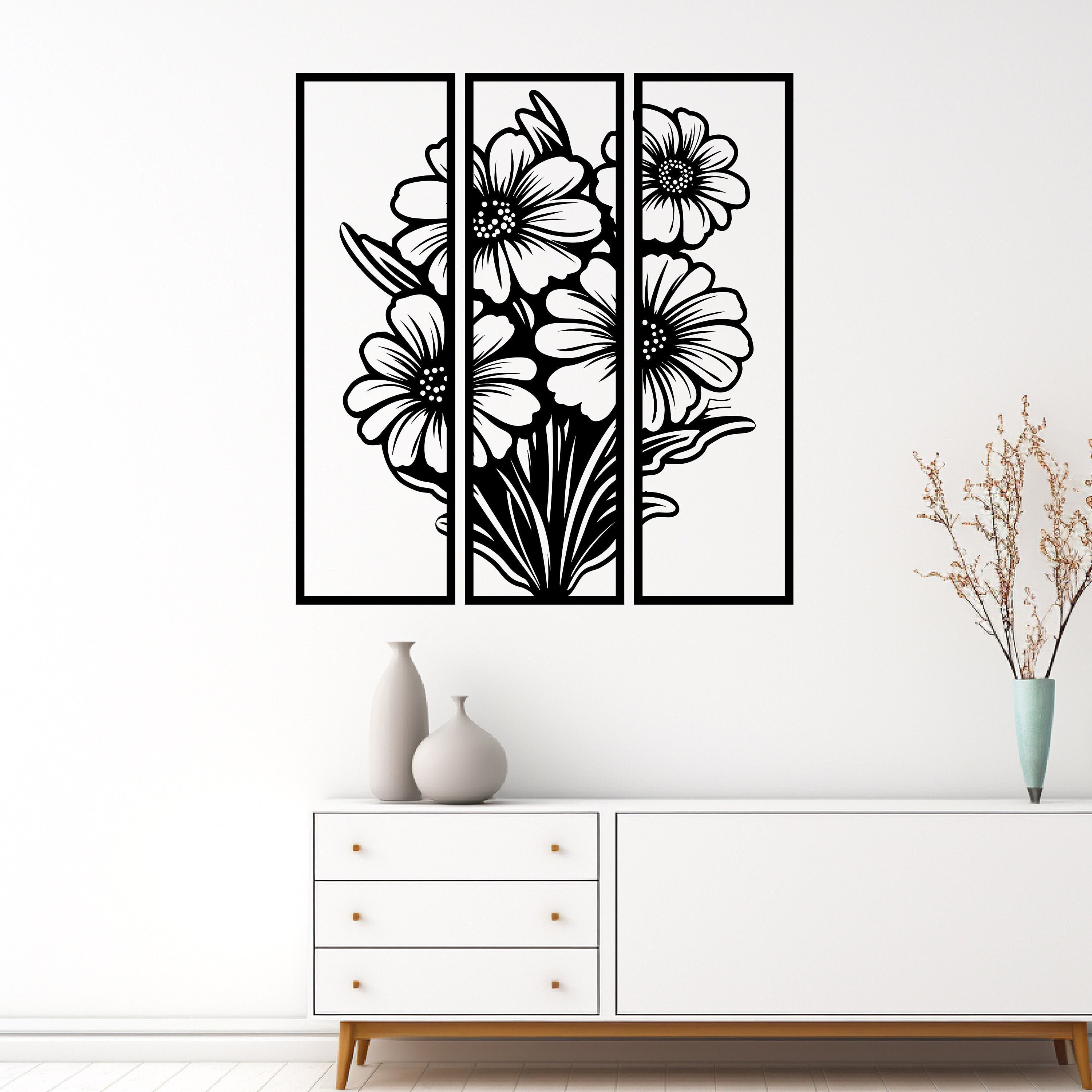 Flowers SVG, Flowers PNG, Flowers Plasma Cut File, Flowers Decor ...