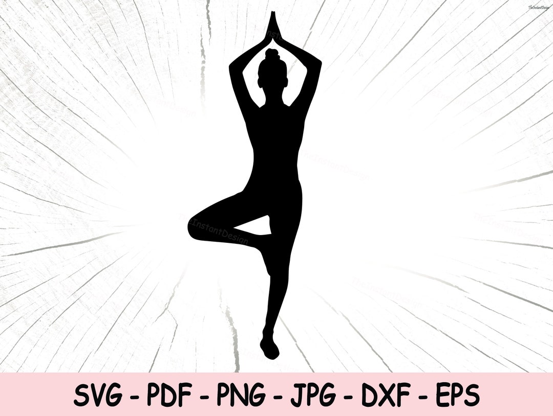 Yoga SVG, Yoga Clip Art, Yoga Silhouette, Yoga Pose Vector, Yoga Lover ...
