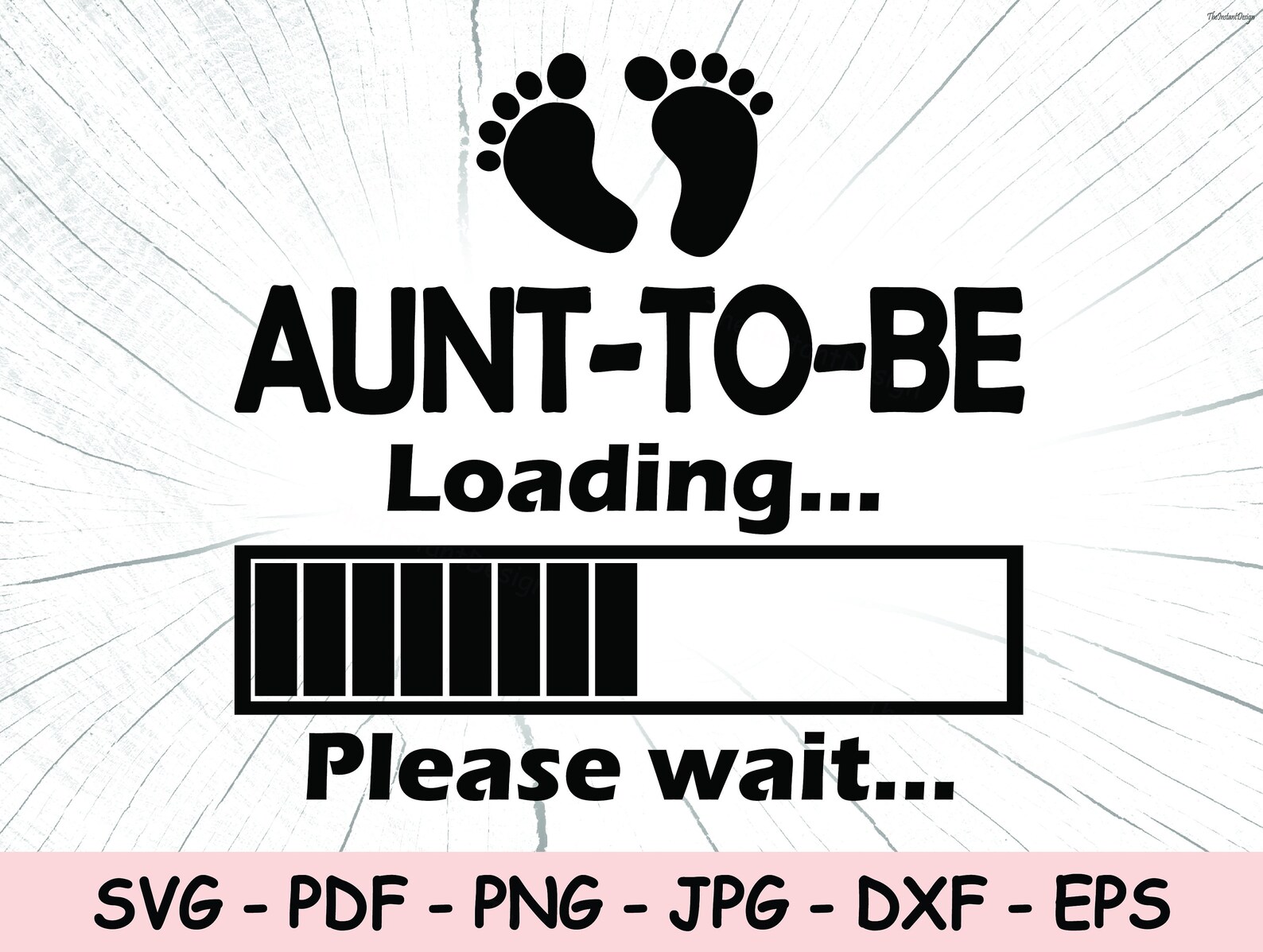 Aunt to Be SVG, Aunt to Be Loading PNG, New Aunt Instant Download ...