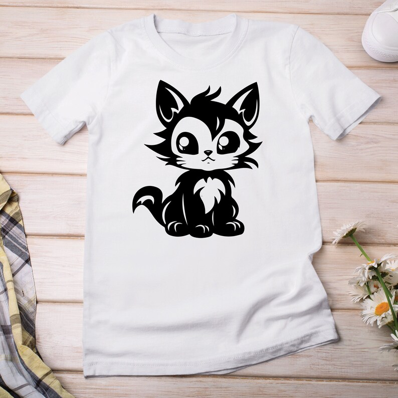 Little Cat Png, Cute Cat Svg, Cat Digital Download, Cat Vector, Cat Cut ...