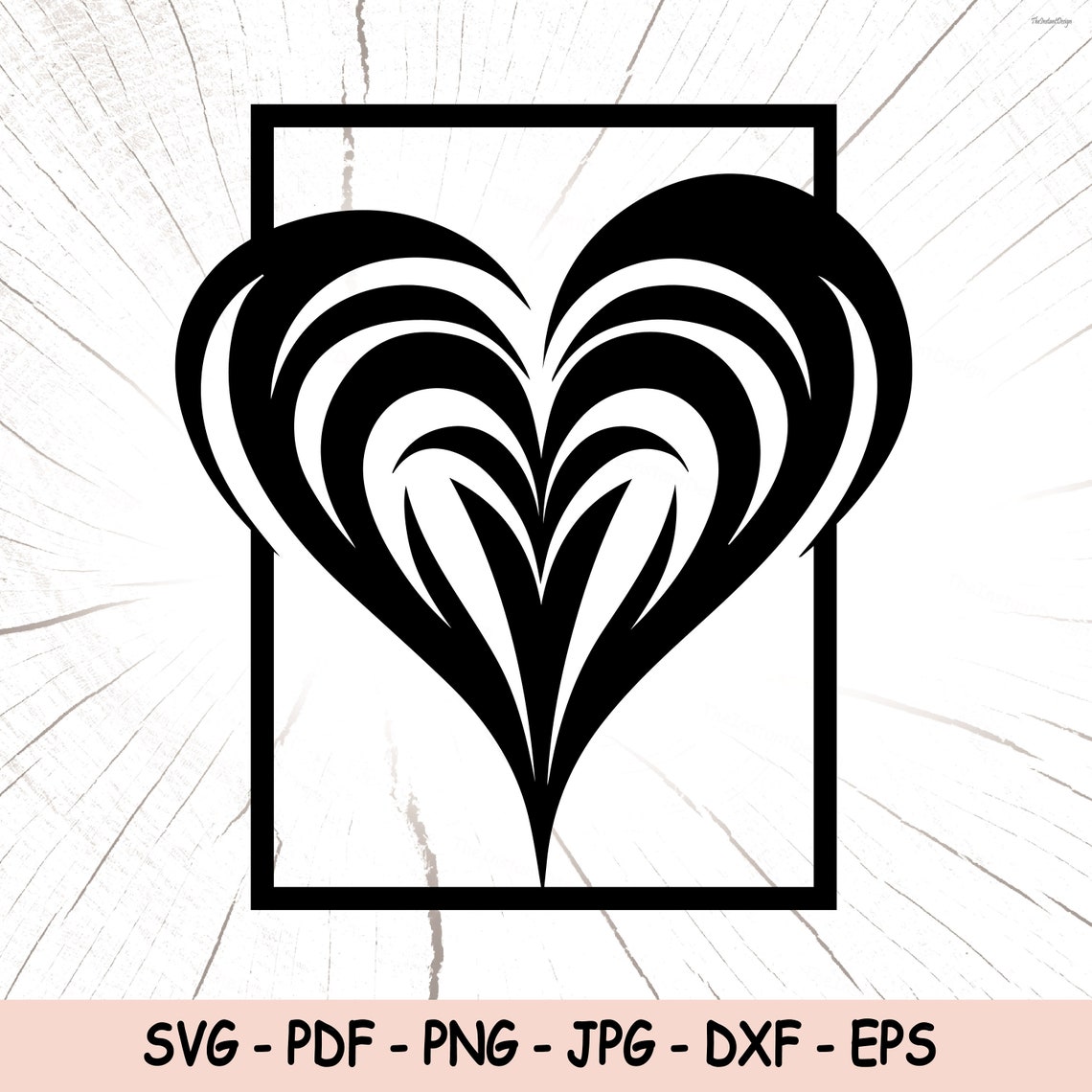 Heart SVG, Heart PNG, Heart Plasma Cut File, Heart Decor, Heart Cnc ...