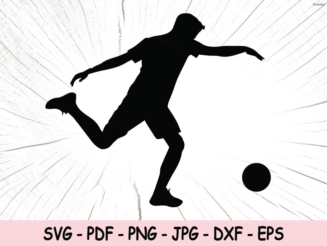 Soccer Player SVG, Soccer Player PNG, Football Player Sticker, Soccer ...