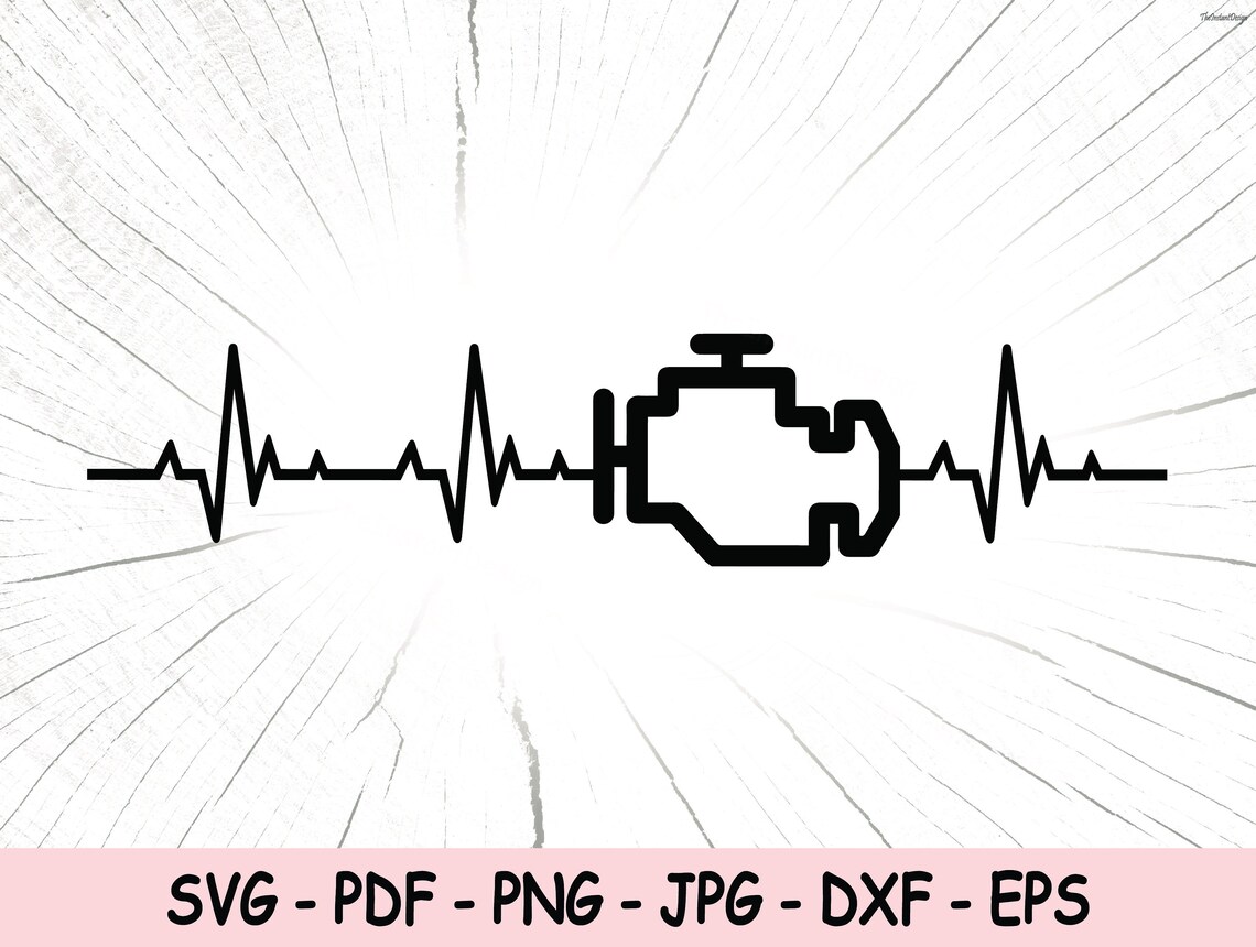 Check Engine Heartbeat SVG, Check Engine PNG, Check Engine Instant ...